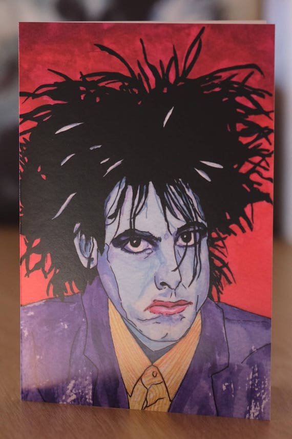 Robert Smith Greetings Card Taken From My Original Painting. | Etsy