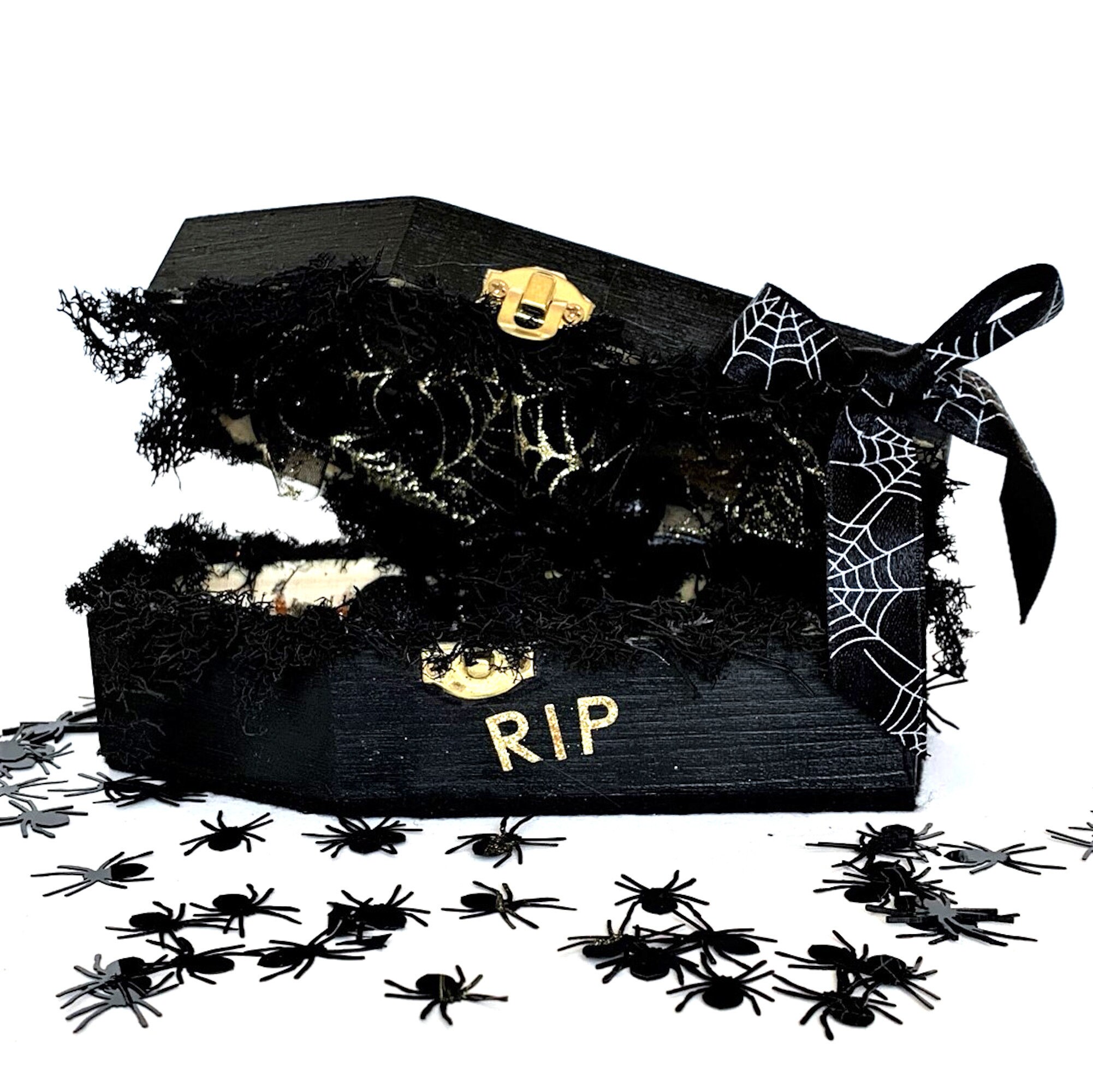 Coffin Gifts, Macabre Spa Box With Bath Bombs and Tub Tea, Halloween ...