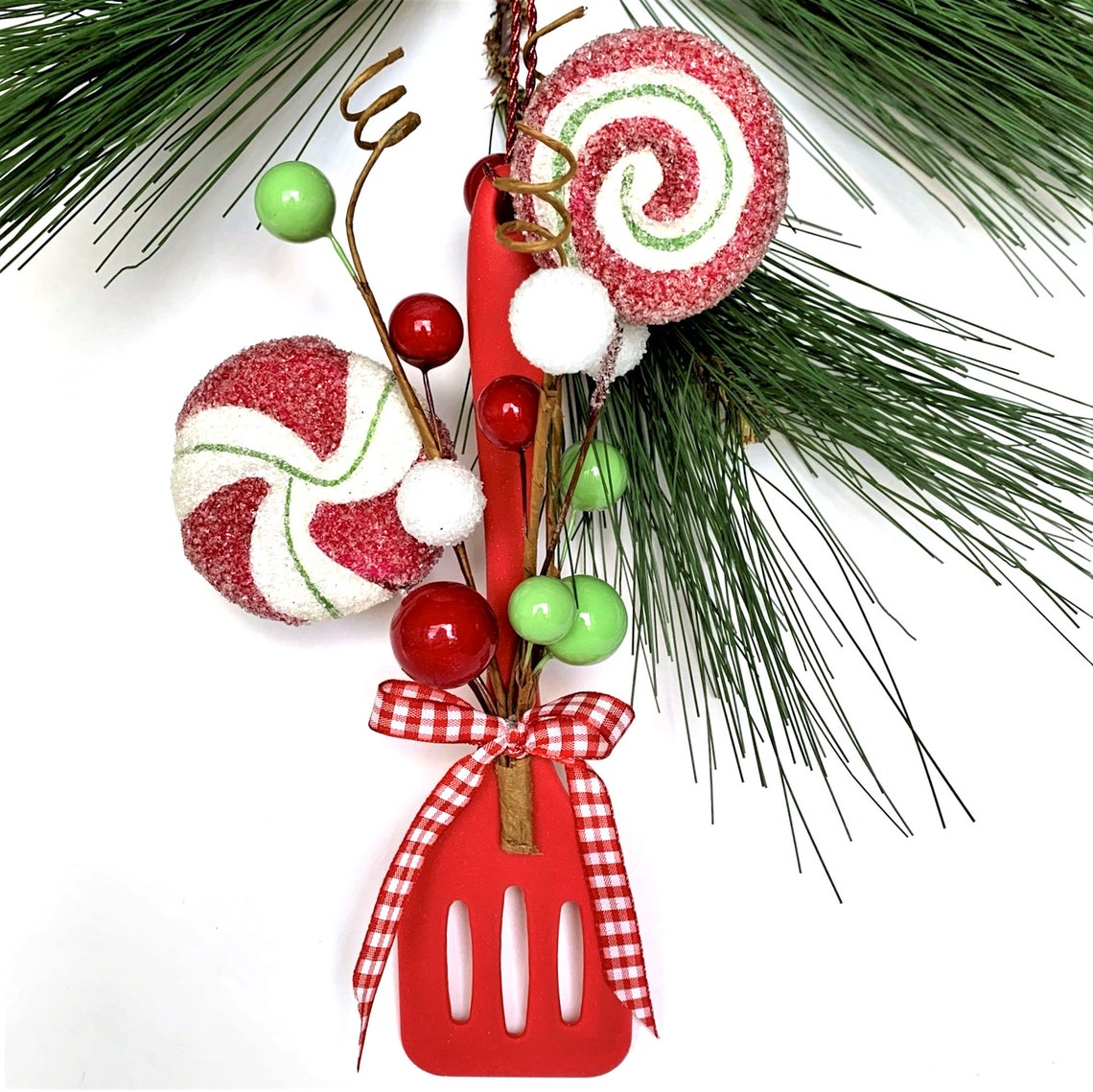 Kitchen Ornaments Holiday Whisk Xmas Ladle Frosty Spatula - Etsy