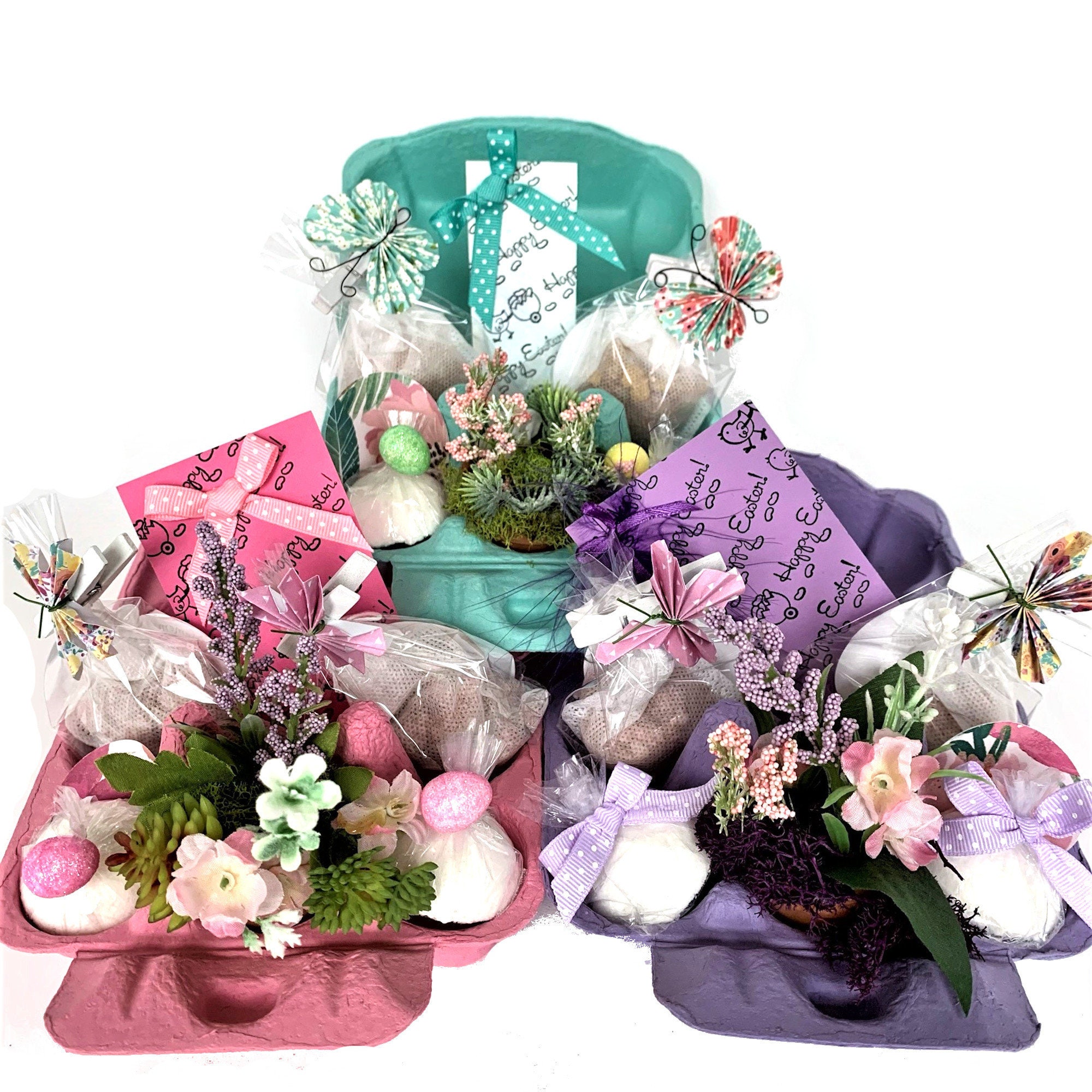 Spring Gift Set, Easter Basket With Bath Bombs and Tub Tea - Etsy