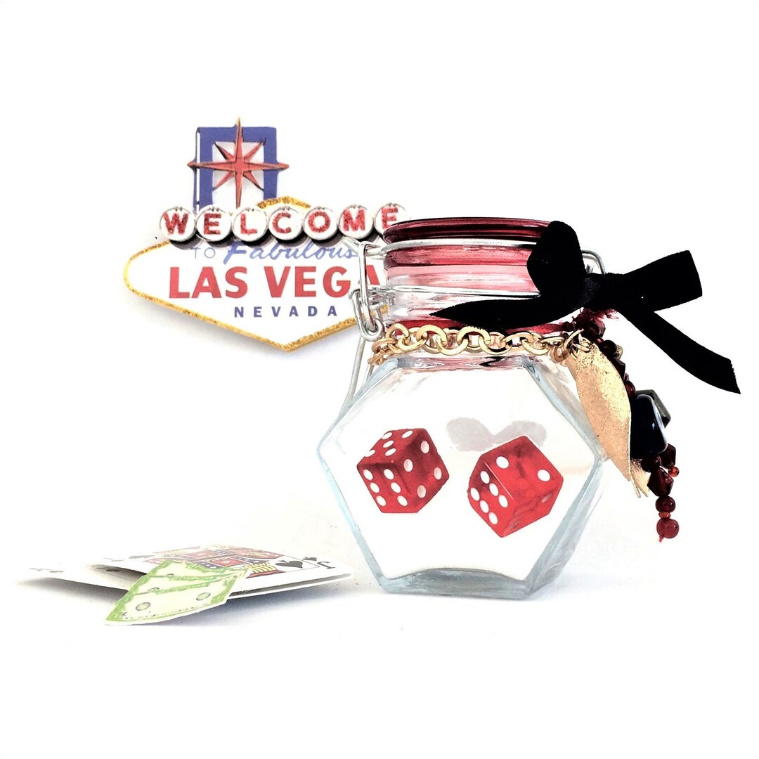 Lucky Dice Salt Jar: Vegas Good Luck Talisman - Etsy