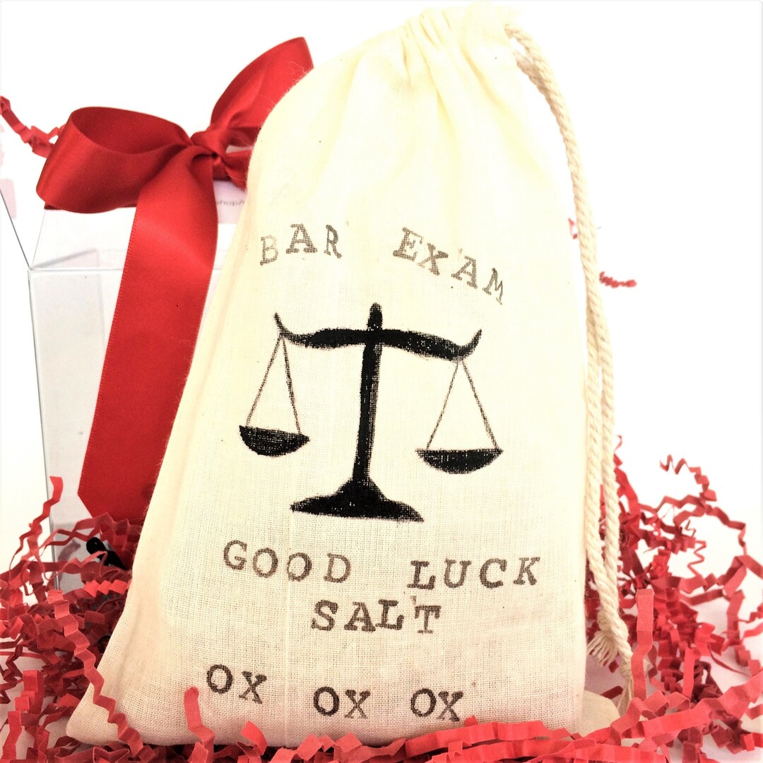 Bar Exam Amulet: Good Luck Salt, Scales of Justice Gift - Etsy
