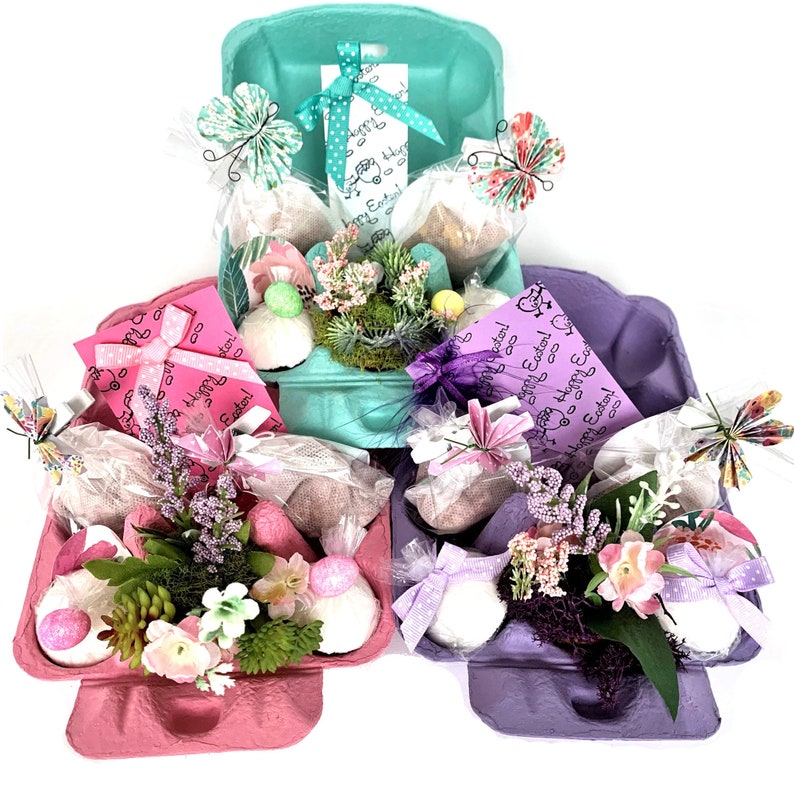 Spring Gift Set, Easter Basket With Bath Bombs and Tub Tea - Etsy