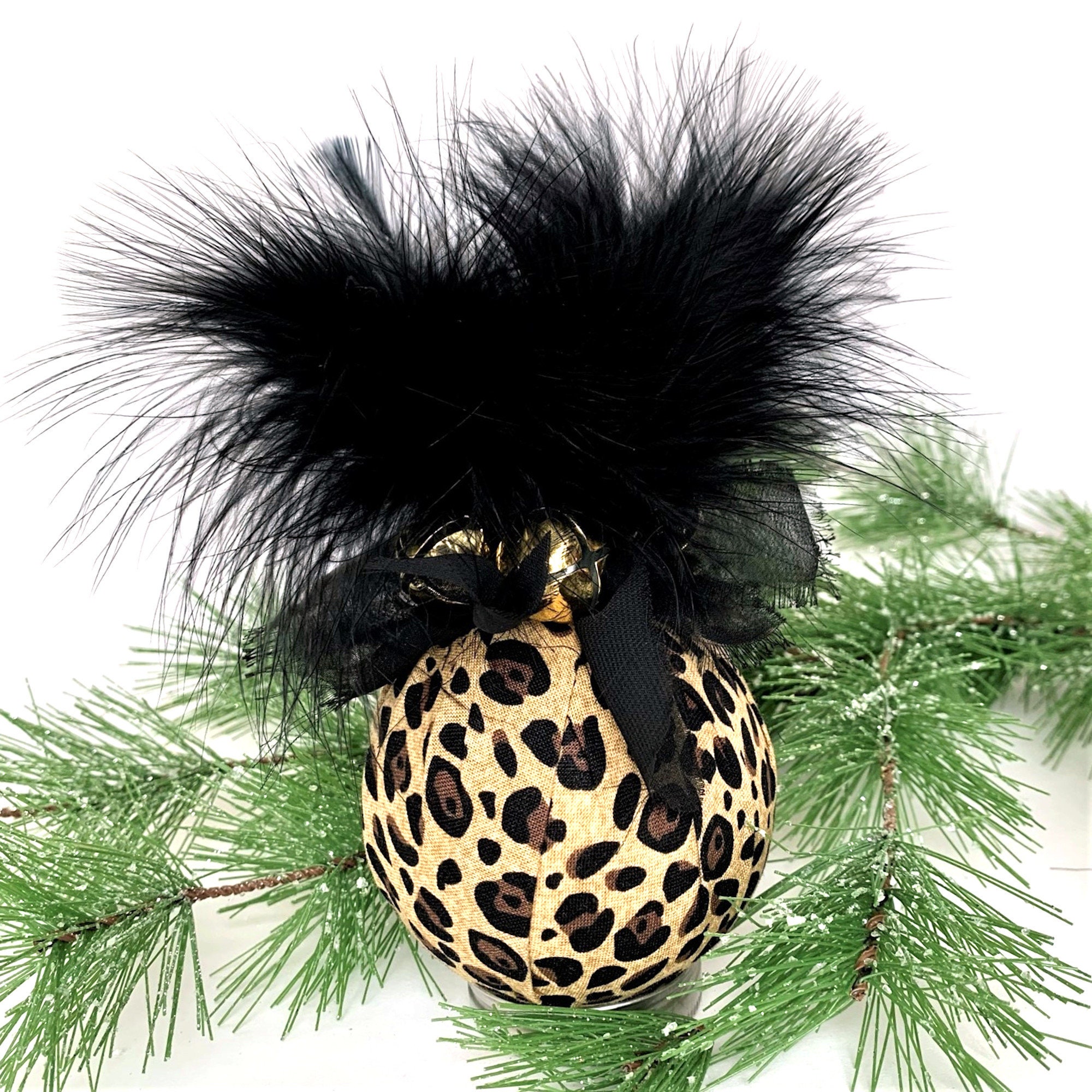 Leopard Gifts, Cheetah Print Fabric Christmas Ornament - Etsy