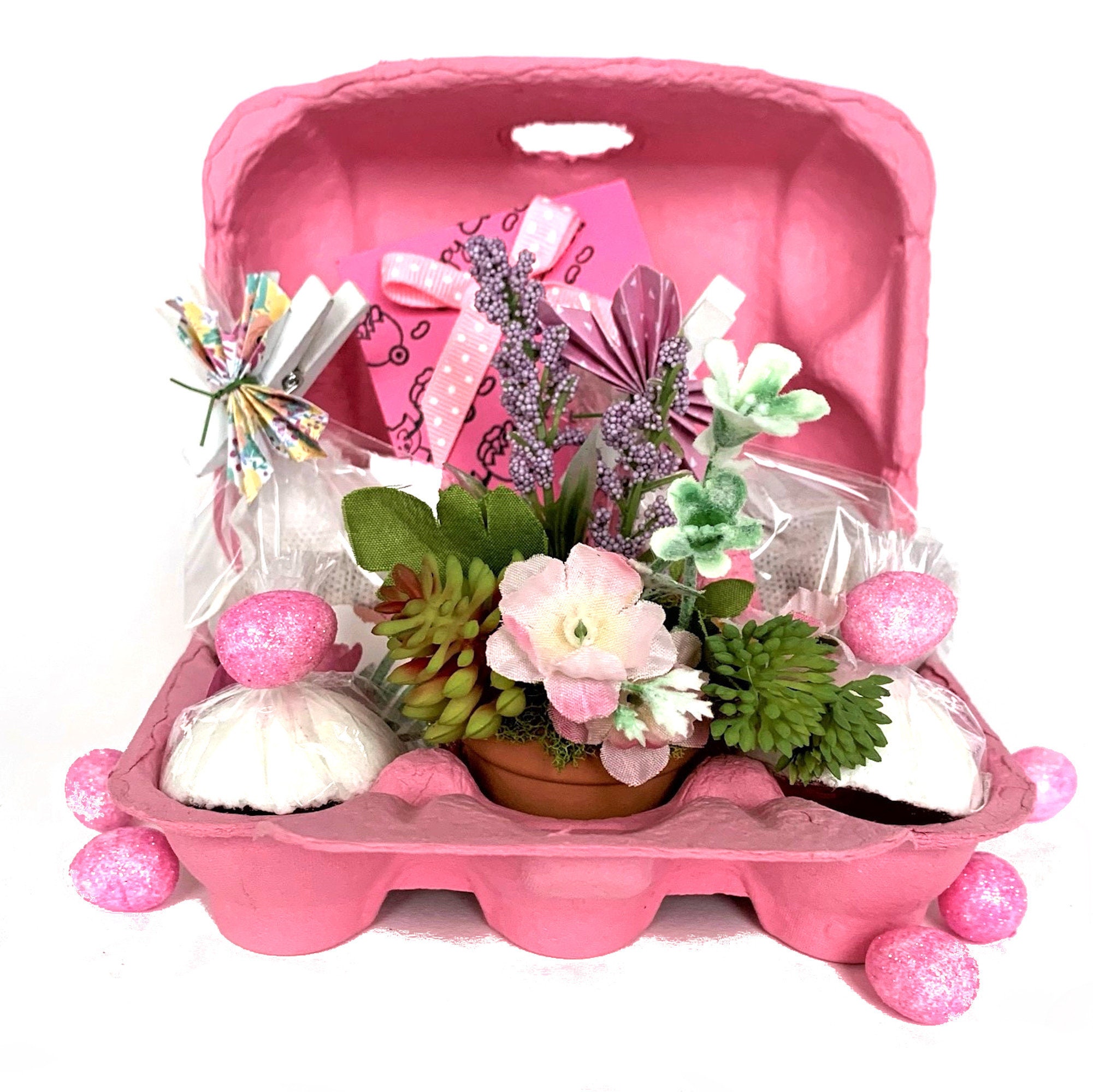 Spring Gift Set, Easter Basket With Bath Bombs and Tub Tea - Etsy