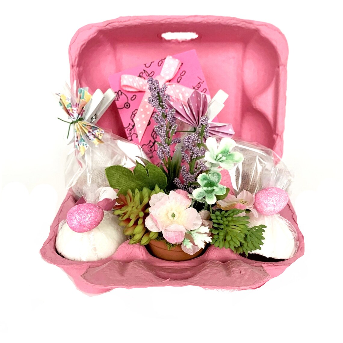 Spring Gift Set Easter Basket With Bath Bombs and Tub Tea - Etsy