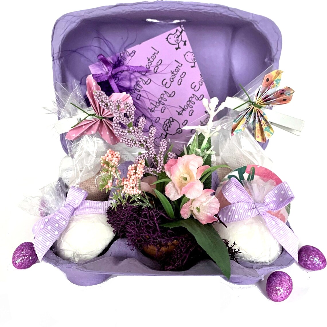 Spring Gift Set Easter Basket With Bath Bombs and Tub Tea - Etsy