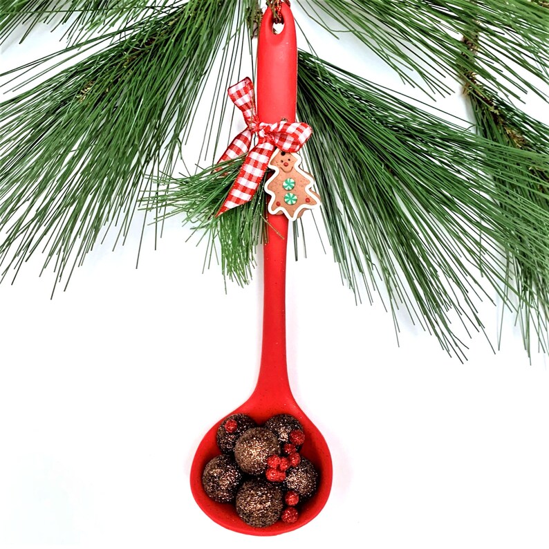 Kitchen Ornaments, Holiday Whisk, Xmas Ladle, Frosty Spatula ...