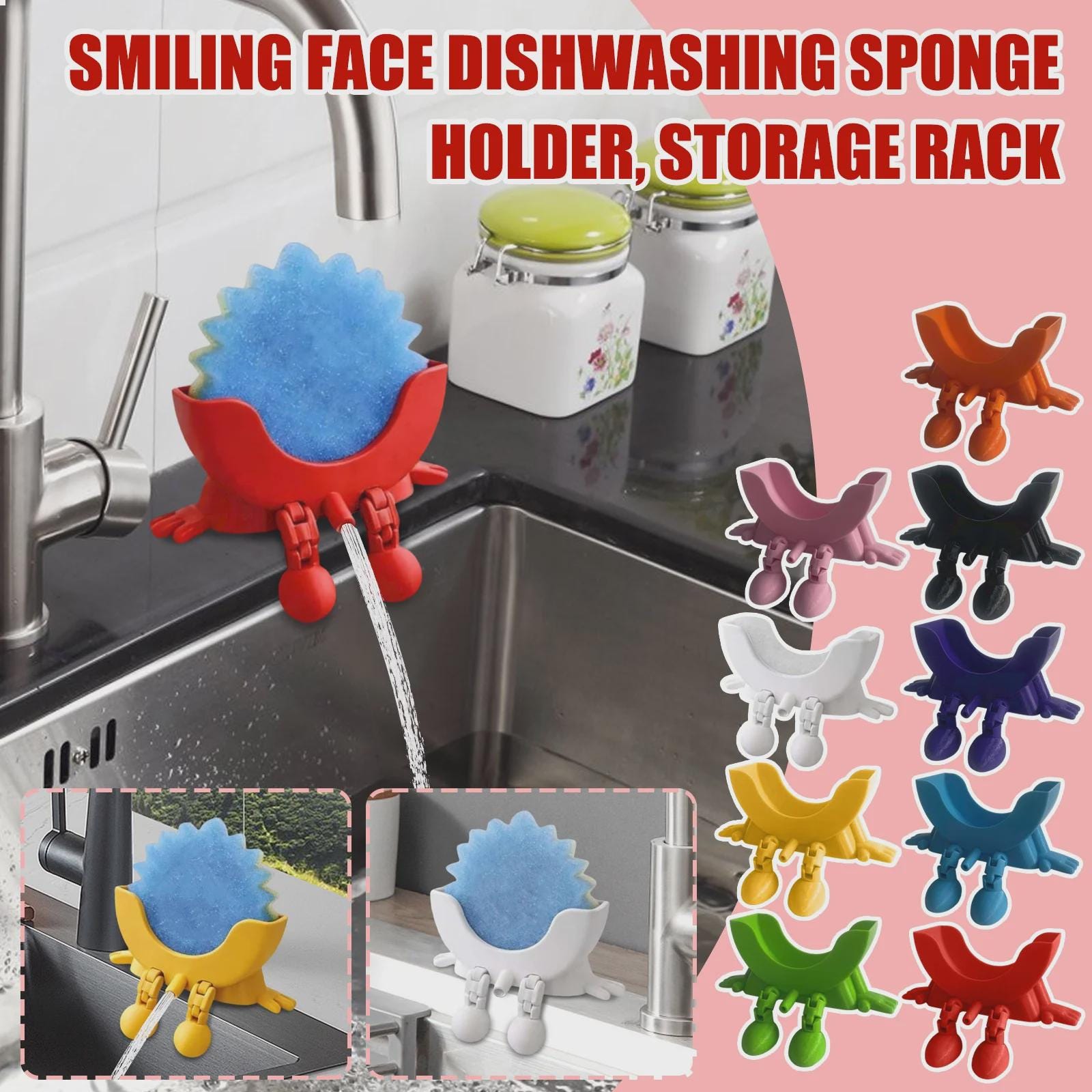Adorable 3d-printed Sponge Stand! This Sitting Caddy Drains Sponges ...