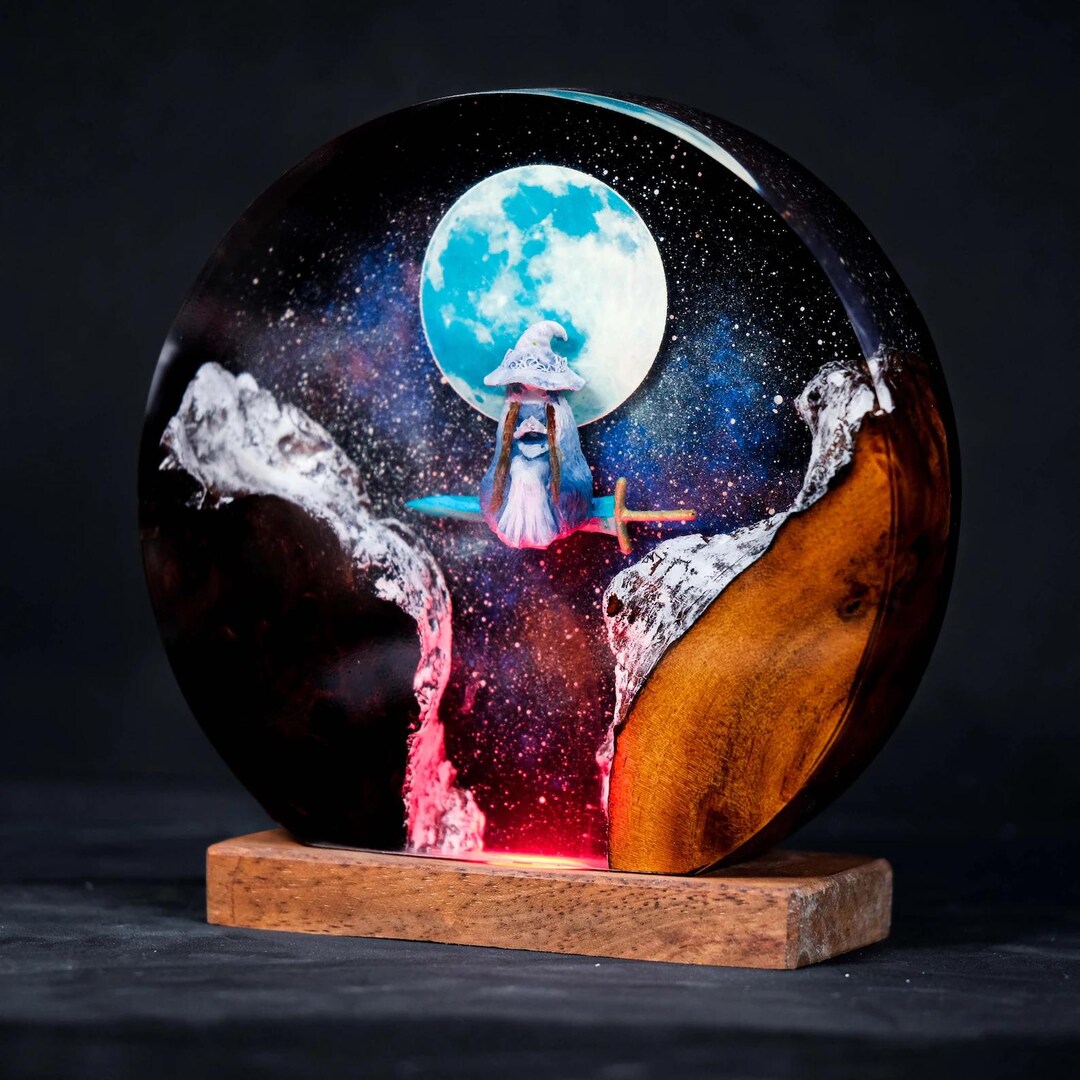 Ranni the Witch Custom Epoxy Resin Lamp, Christmas Gift, Gift for Kid ...