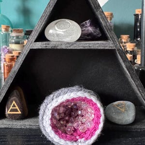 Crunchy Geodes - Handmade Crochet Geodes With Beads (decor, Fidget ...