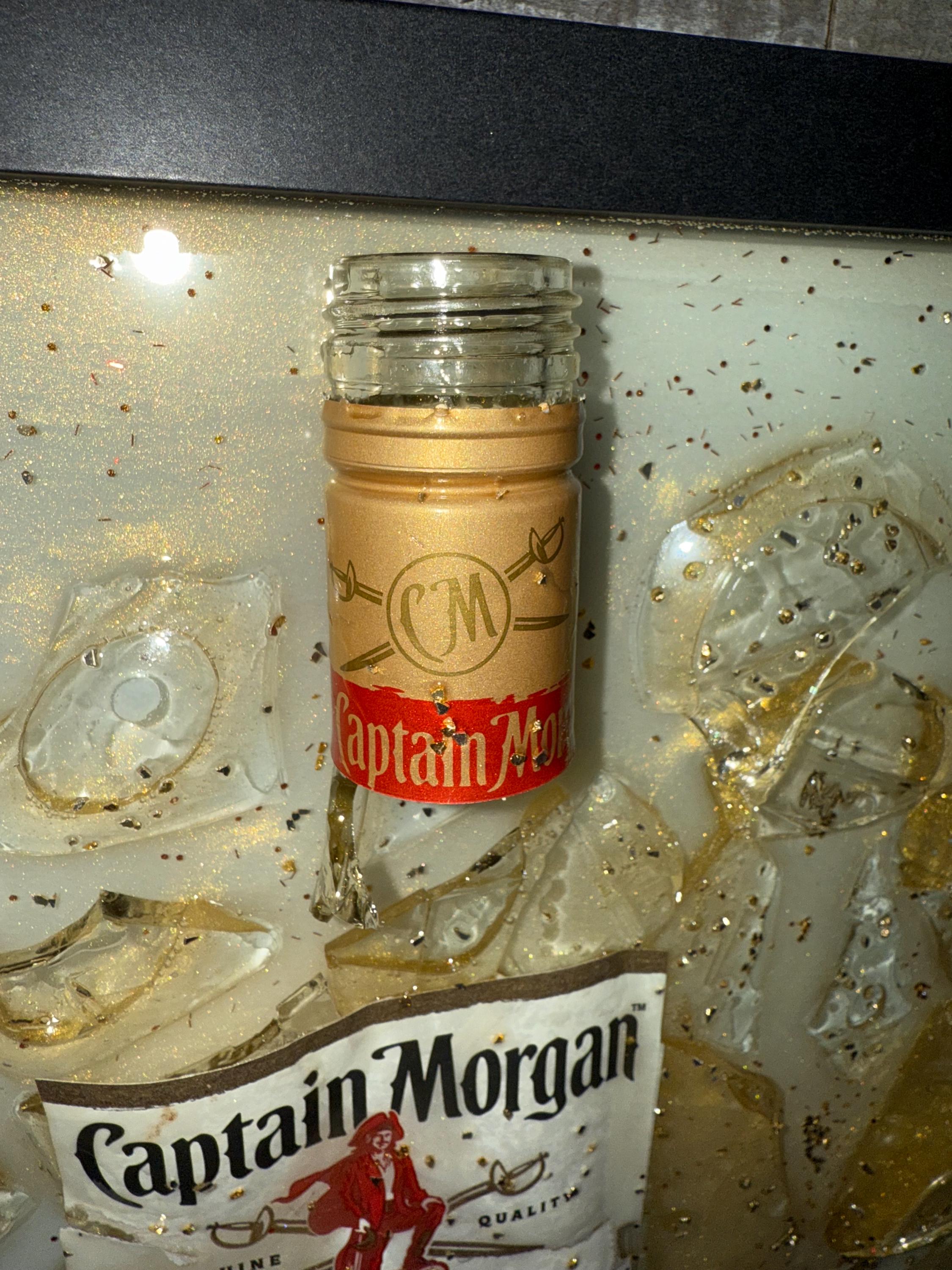 Captain Morgan Spiced Rum Broken Bottle Wall Art - Etsy