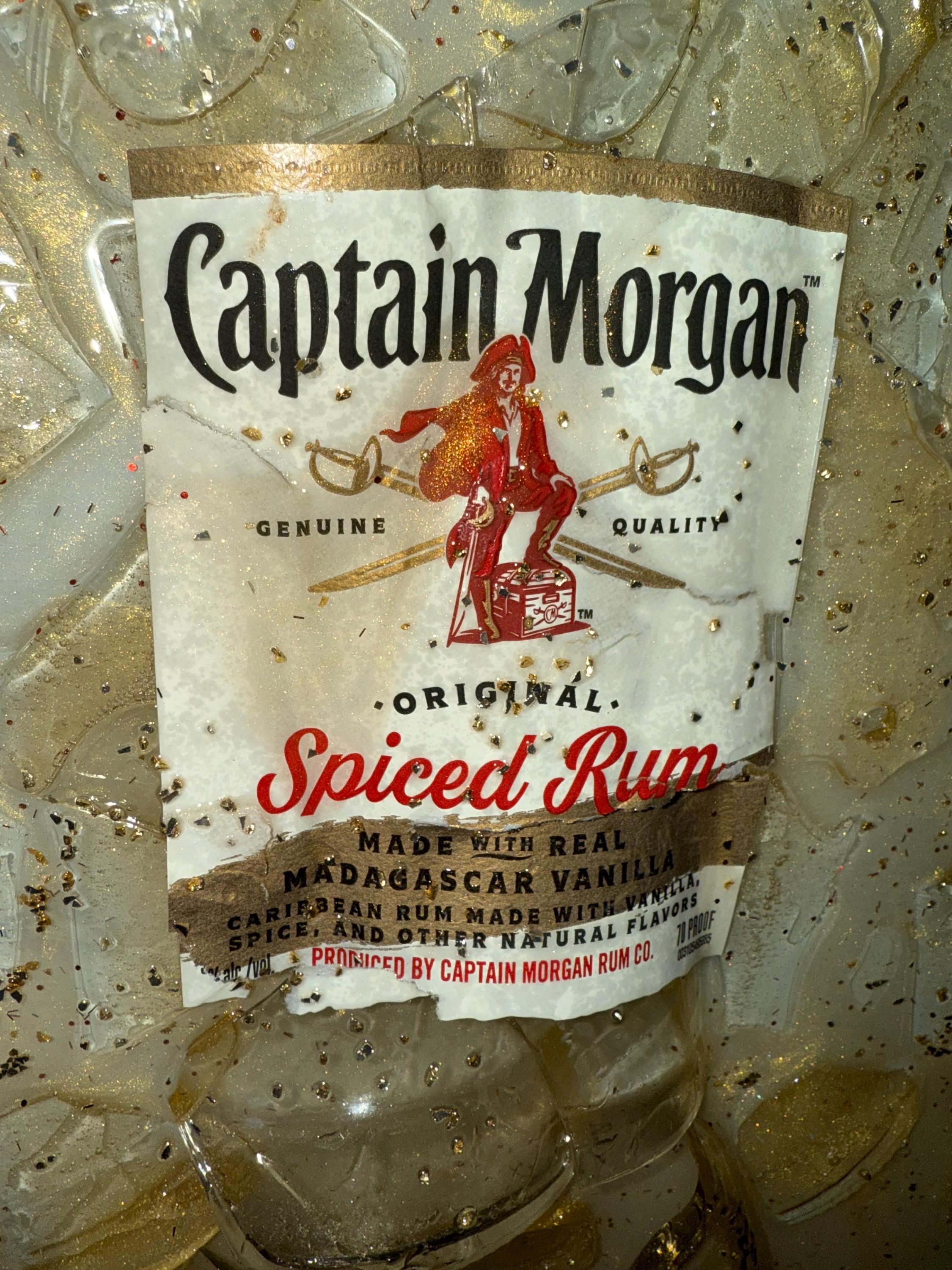 Captain Morgan Spiced Rum Broken Bottle Wall Art - Etsy
