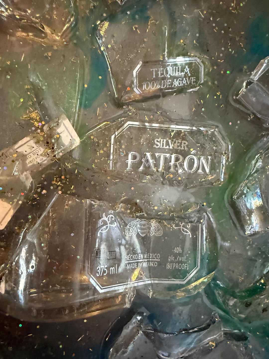 Patron Tequila Broken Bottle Wall Art - Etsy