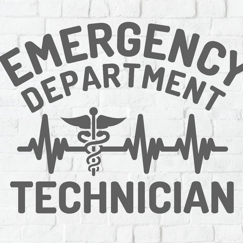 ER Tech Svg Emergency Department Technician Emergency Room - Etsy