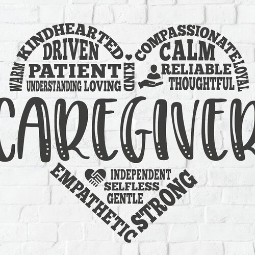 Caregiver Svg Care Giver Appreciation Svg Subway Art Svg - Etsy