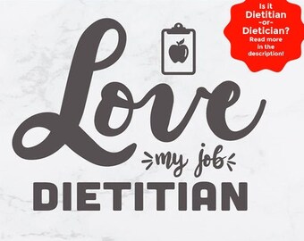 Registered Dietitian Svg - Etsy