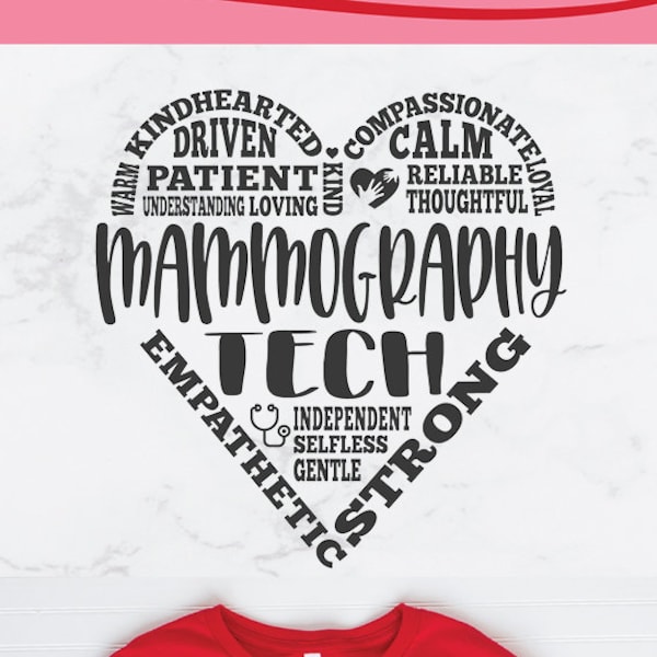 Tech Mammography Mammo Badge Svg - Etsy