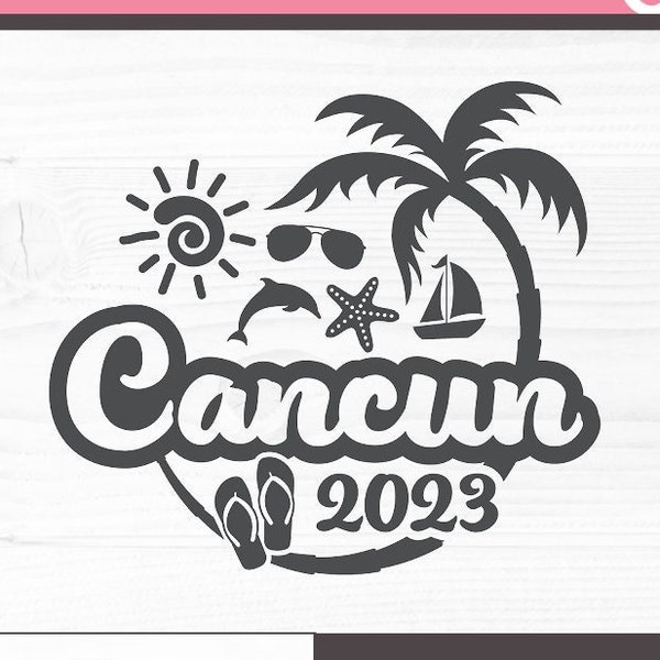 Cancun Mexico Svg - Etsy