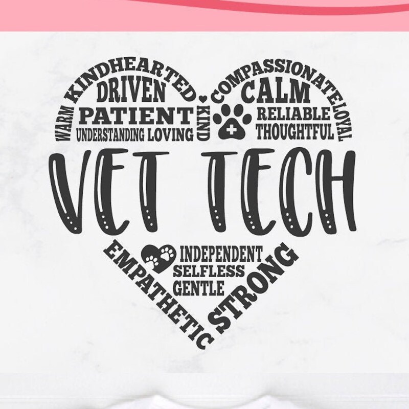Vet Tech Svg - Etsy