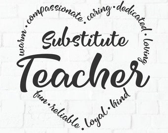 Teacher Substitute Clipart