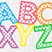 Polka Dot Letters Svg, Polka Dot Font, Bubble Font Svg, Polka Dot Font ...