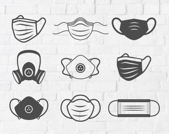 Respirator Mask Svg | Etsy