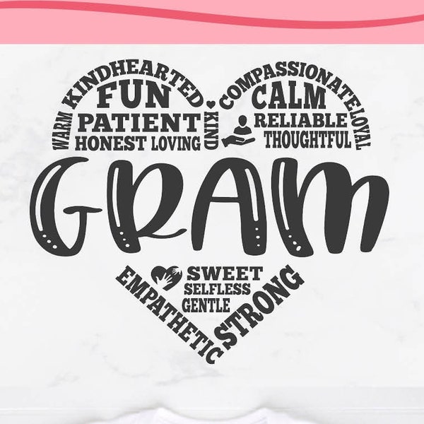Gram Svg - Etsy