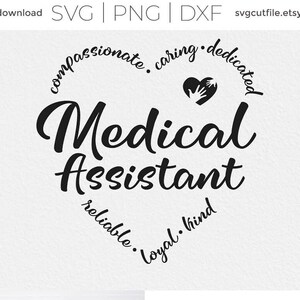 Medical Assistant Svg, MA Svg, Heart Svg, MA Life, MA Gift Idea Svg ...