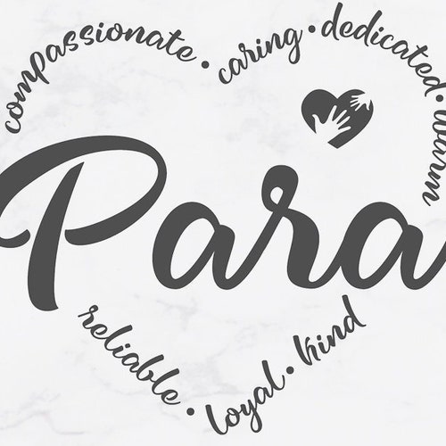 Paraprofessional Svg Para Svg Paraprofessional Squad Svg | Etsy