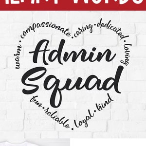 Admin Squad Svg, Admin Assistant Svg, Receptionist, Secretary, Office ...