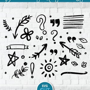 Swoosh SVG or Question Mark Svg, Squiggle & Arrow Svg, Apostrophe Svg ...