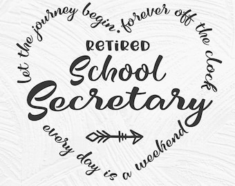 Secretary Retirement Svg - Etsy