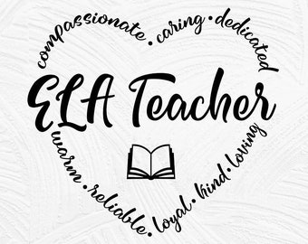 Ela Teacher Svg - Etsy