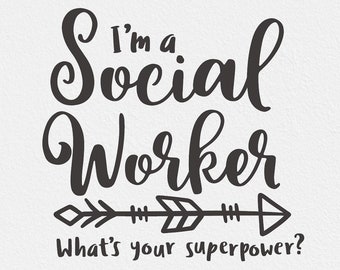 Social Worker Superhero Svg - Etsy