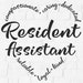 Resident Assistant Svg, Ra Svg, Care Partner Svg, Essential Ra Svg ...
