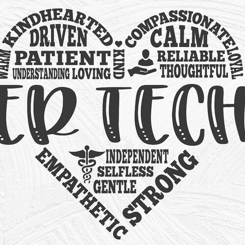 ER Tech Svg Emergency Department Technician Emergency Room - Etsy