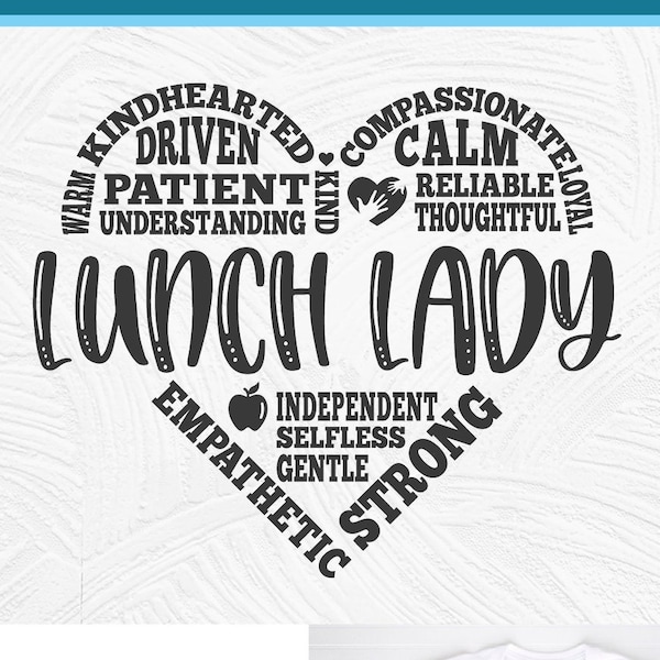 Lunch Lady Svg - Etsy