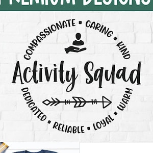Activity Squad Svg, Activity Director Svg, Professionals, Appreciation ...