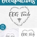 EEG Tech svg electroencephalograph svg EEG technologist svg | Etsy