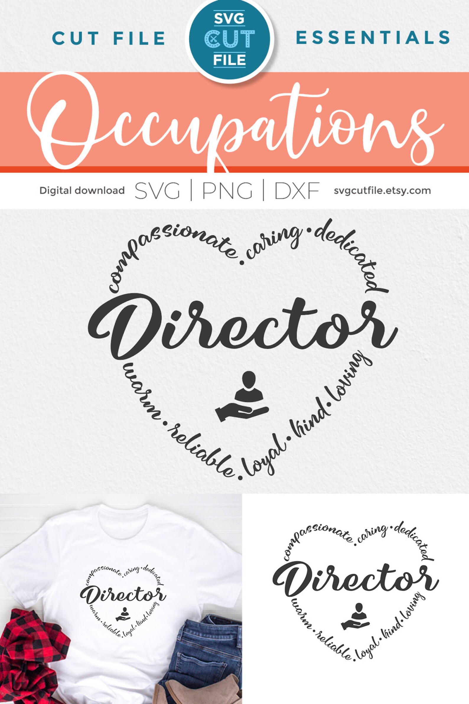 Director Svg Director of Operations Svg Activity Director | Etsy
