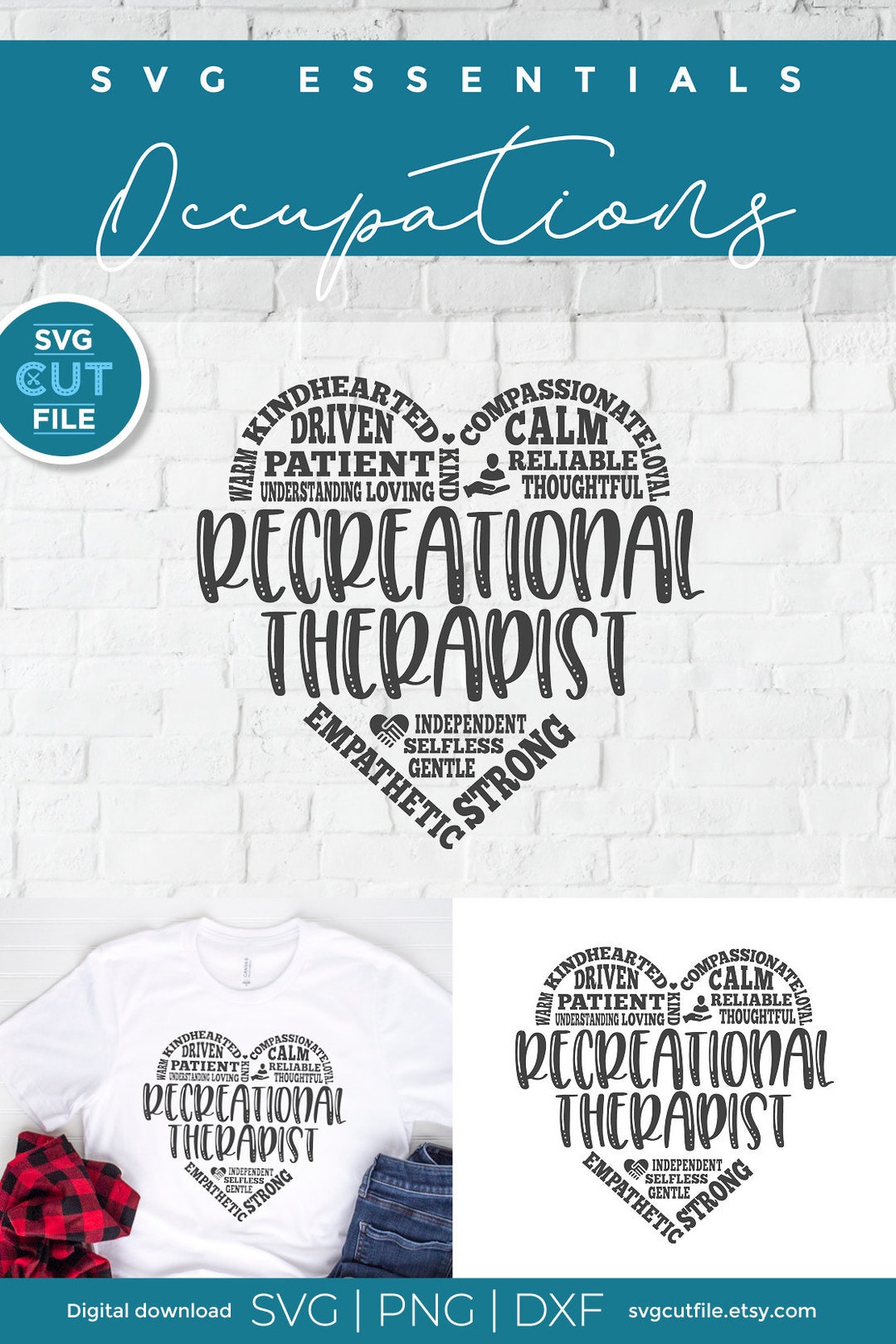 Recreational Therapist Svg, Recreational Therapy Svg, Subway Art Heart ...