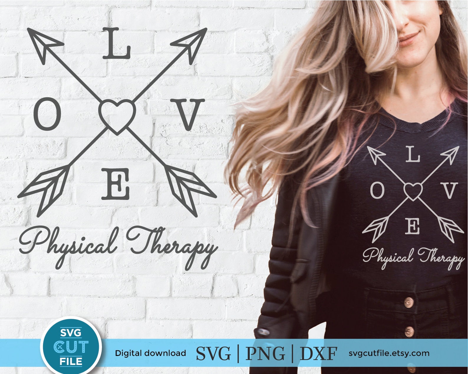 Physical Therapist Svg Physical Therapy Svg PT Svg Love | Etsy