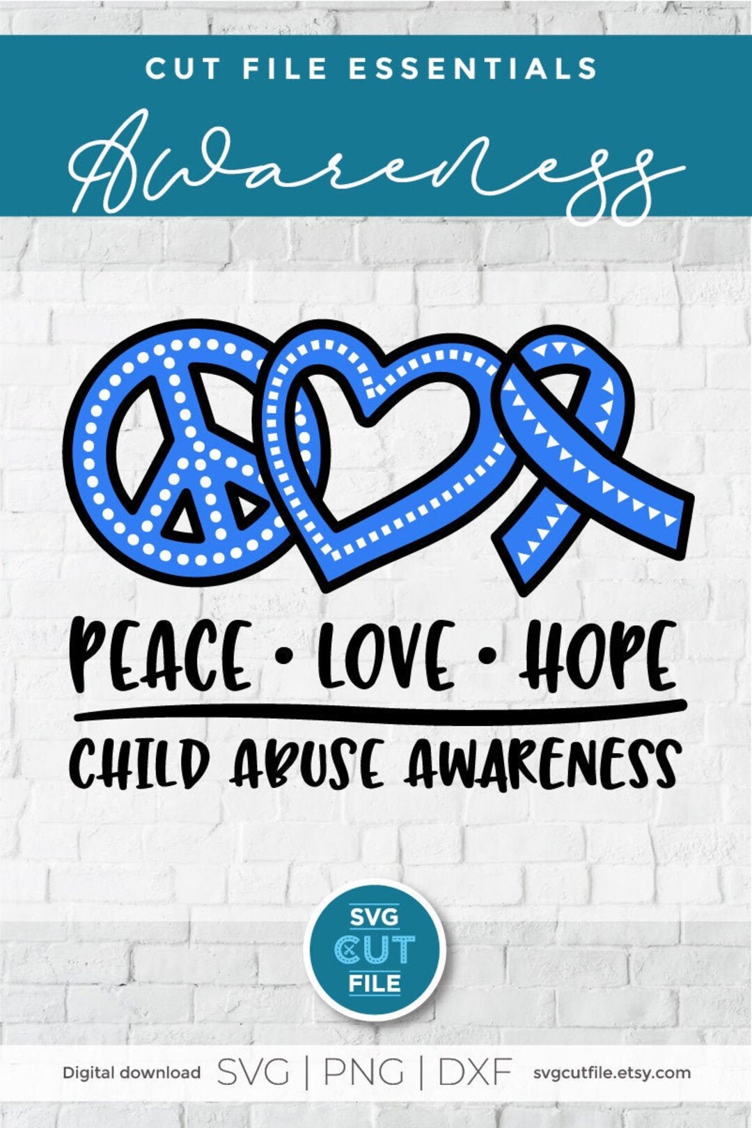 Child Abuse Svg, Child Abuse Awareness Svg, Child Abuse, I Wear Blue ...
