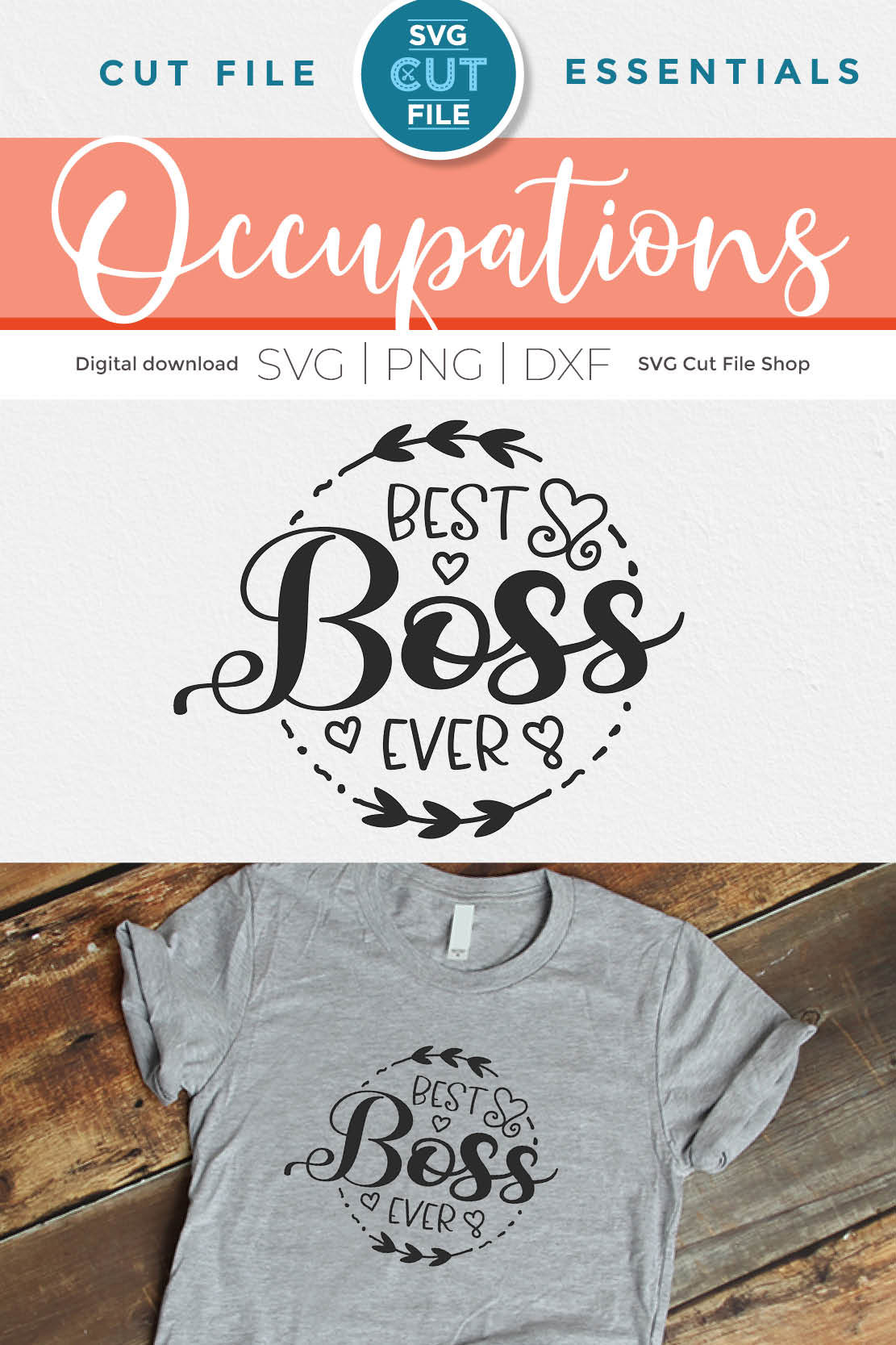 Best Boss Ever Svg, Boss Svg, Boss Appreciation, Boss Gift Ideas, Boss ...