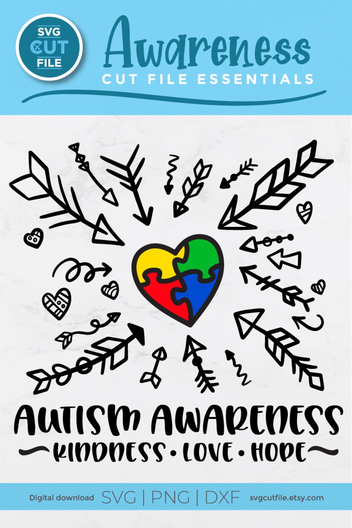 Autism Svg, Autism Awareness Svg, Rainbow Puzzle Ribbon Svg, Puzzle ...