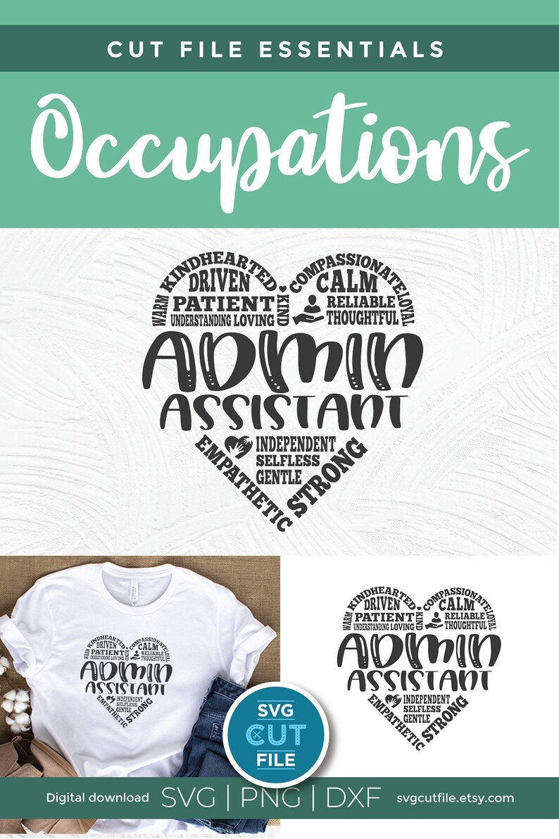 Admin Svg Admin Assistant Svg Receptionist Svg Secretary - Etsy