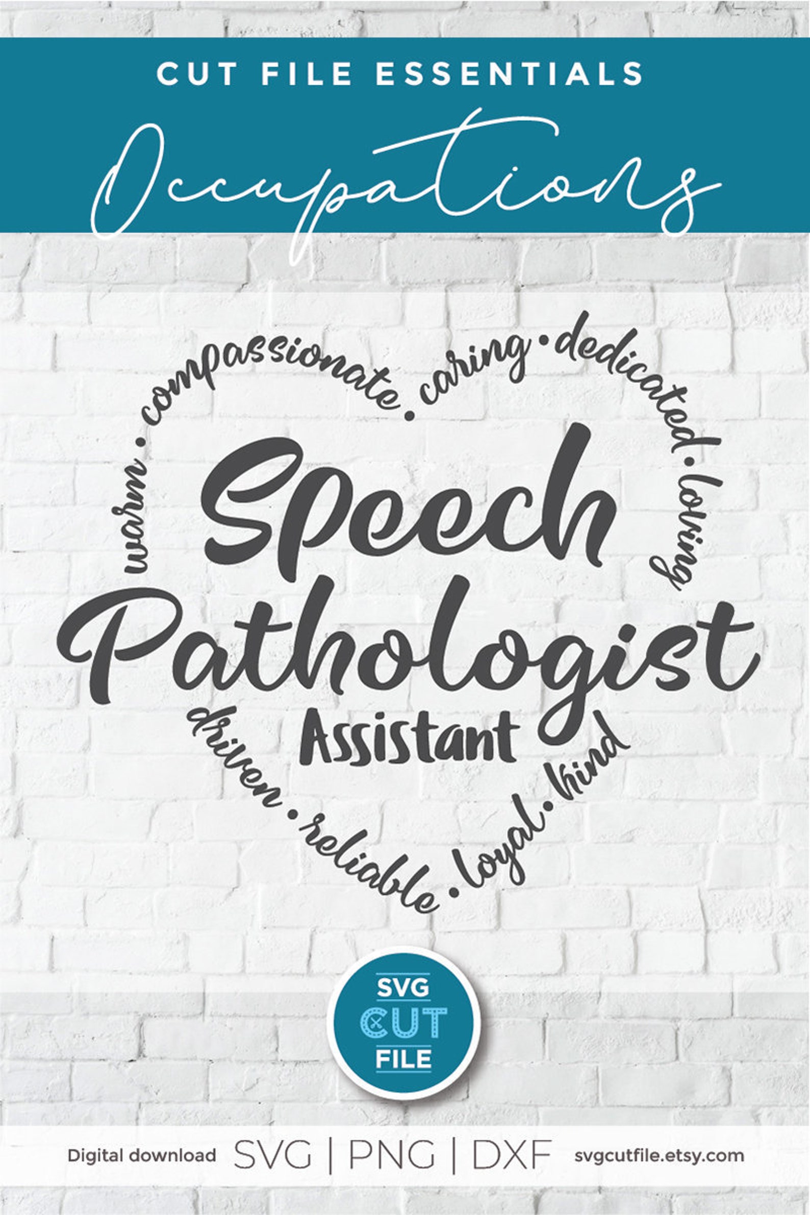 Speech Pathologist Assistant Svg Speech Language Pathologist | Etsy