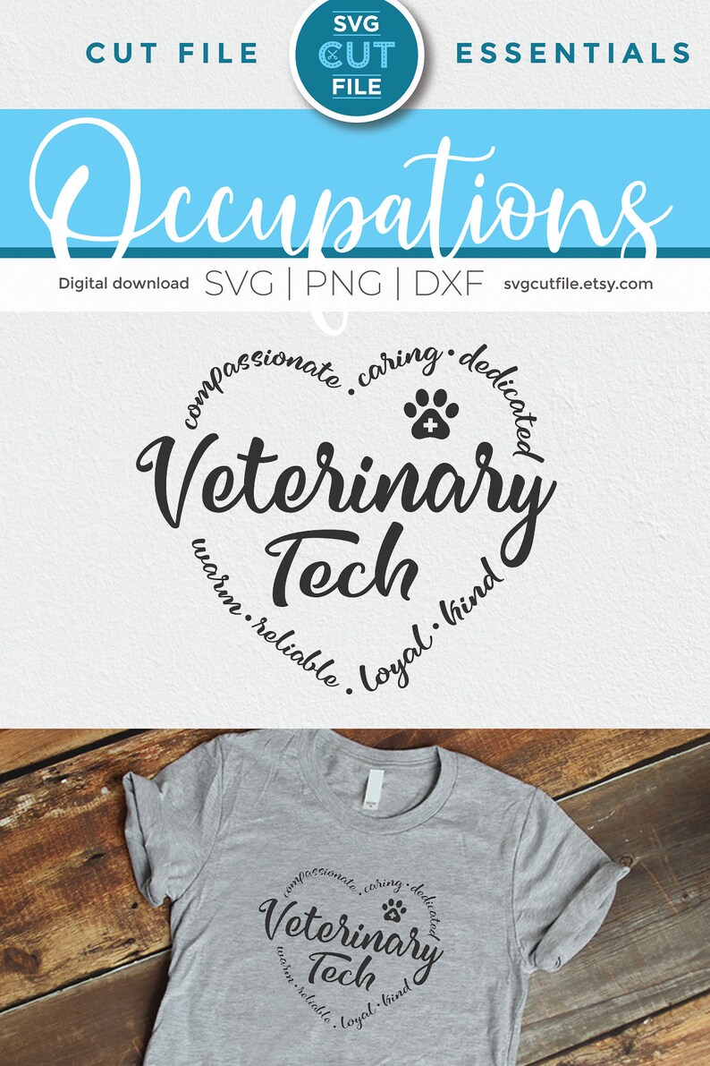 Vet Tech Svg, Veterinary Technician Svg, Veterinary Tech Svg, Small ...