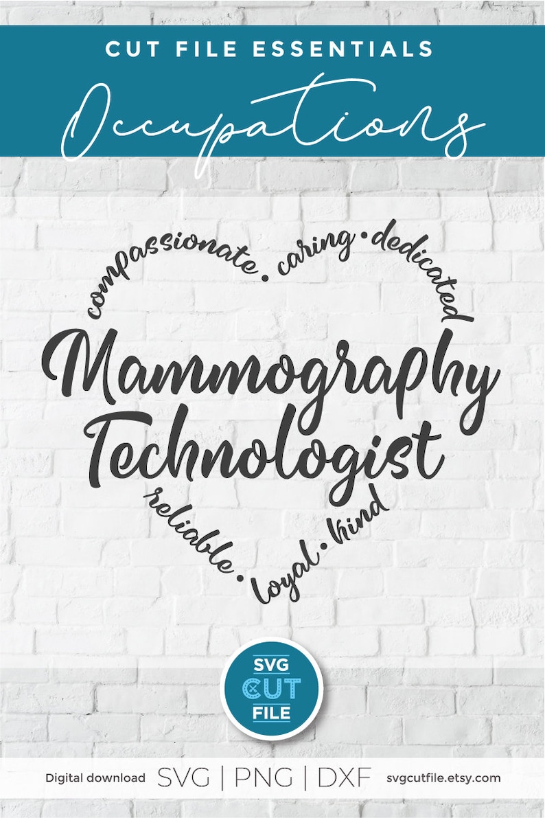 Mammography Tech Svg Mammogram Svg Mammo Svg Mammographer - Etsy